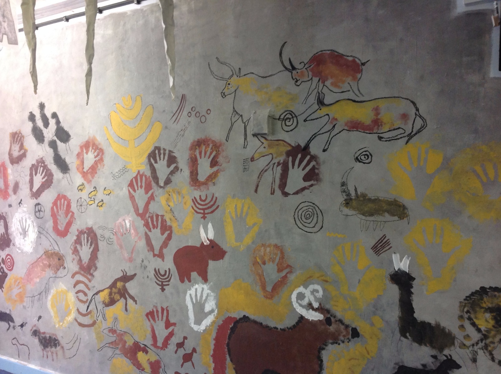 Hove Junior School - Stone Age Art Work